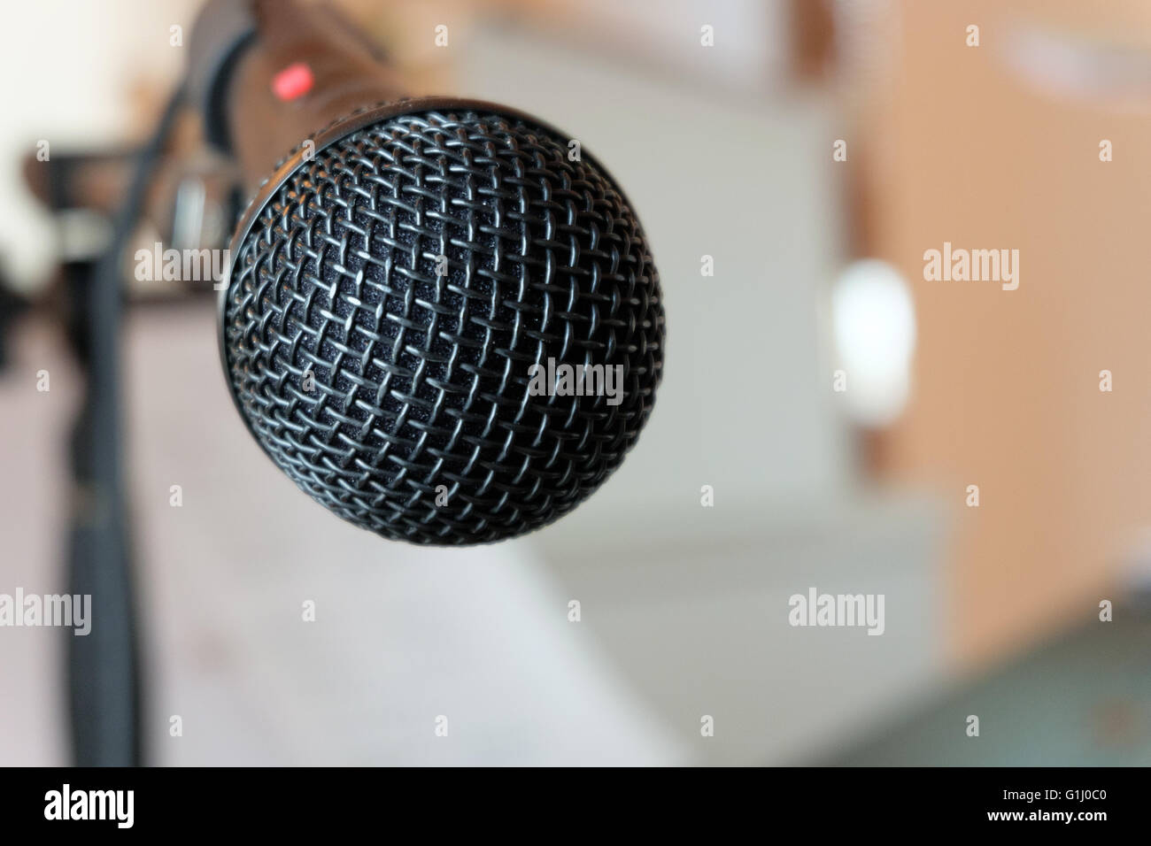 Close-up microphone on concert Stock Photo - Alamy