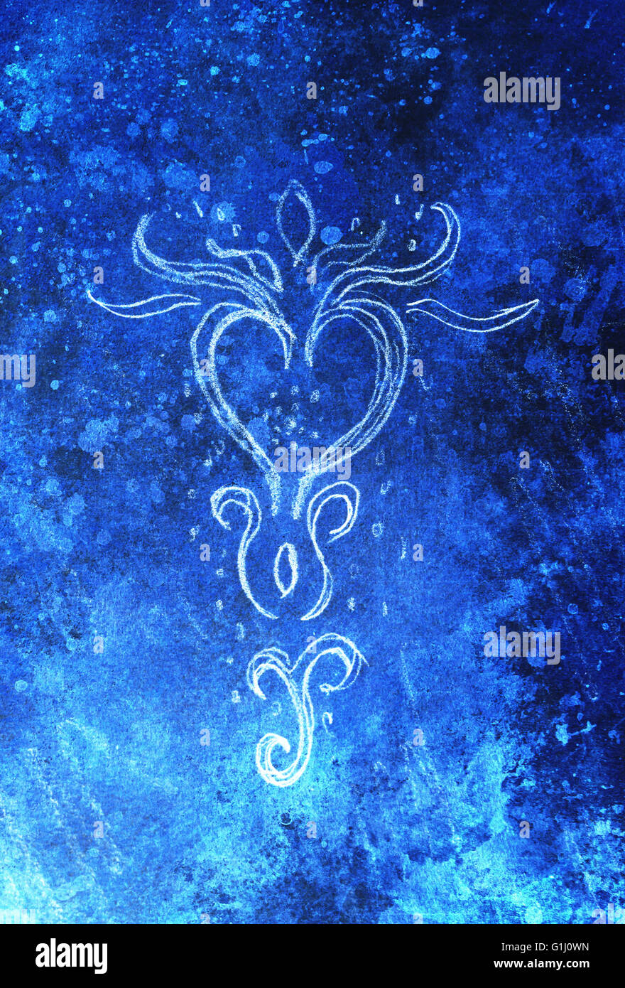 ornamental filigran drawing with frozen winter time feelingt, spiral ...