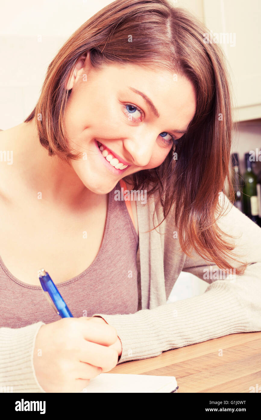 Teenager girl diary handwriting hi-res stock photography and images - Alamy