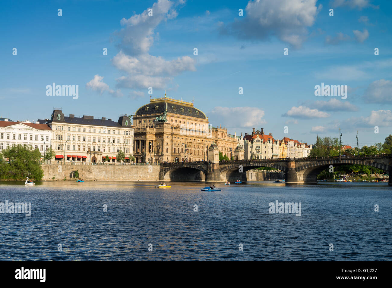 The National Theatre (Narodni divadlo), Prague, Czech republic, Europe ...