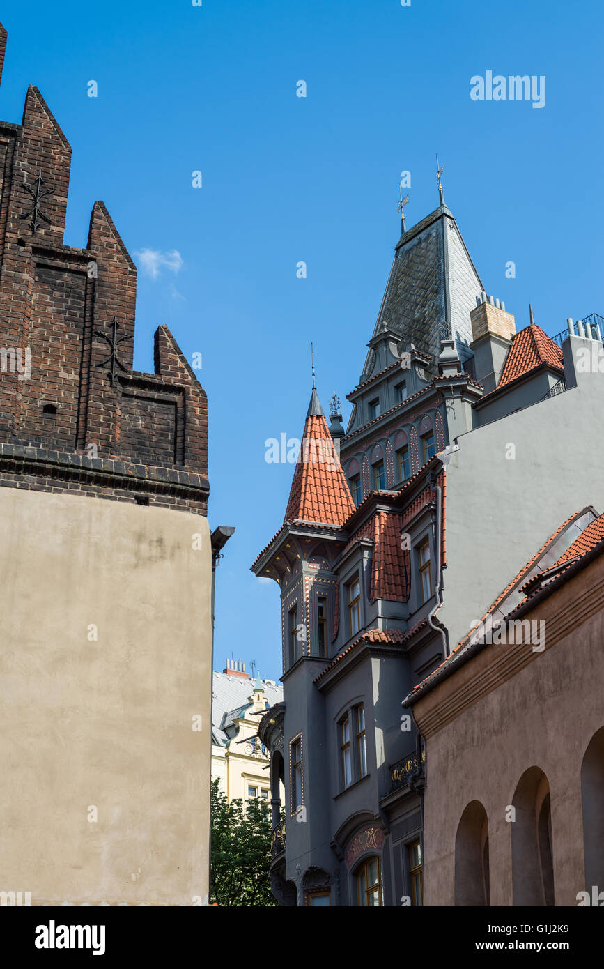 Old new synagogue staronova synagoga hi-res stock photography and ...