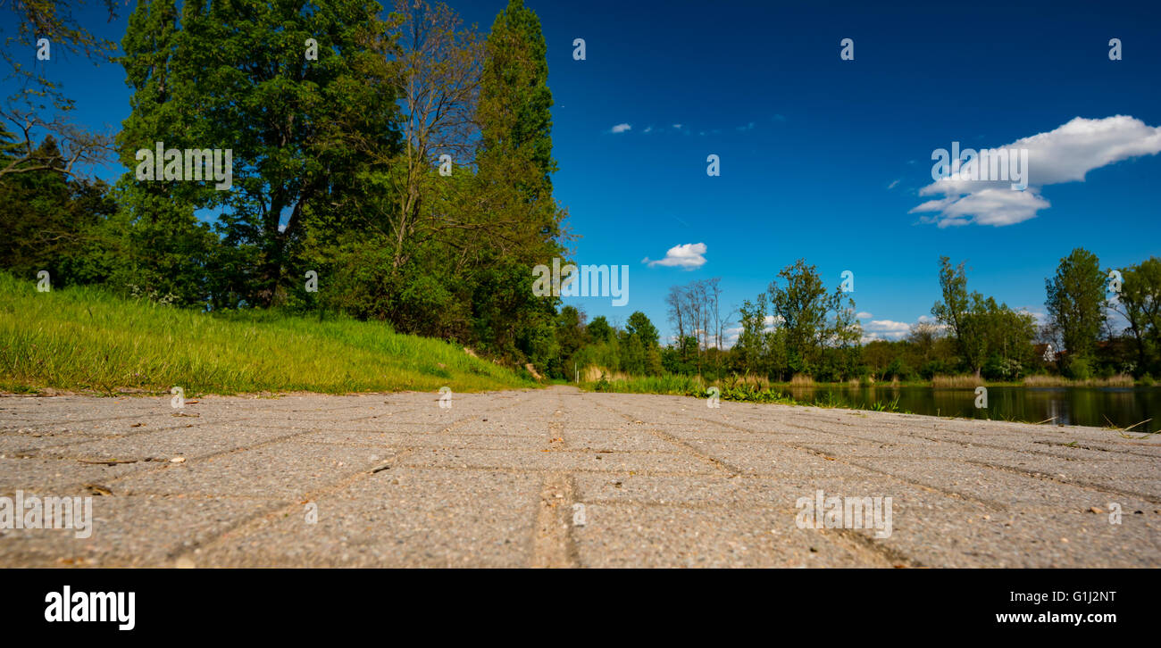 Cobblestones roadway hi-res stock photography and images - Alamy