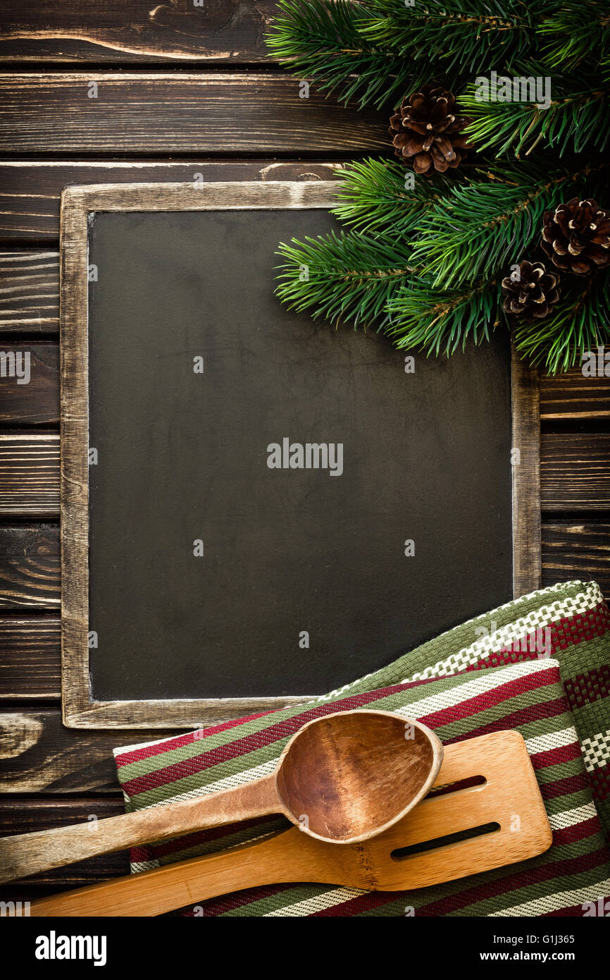 Chalkboard christmas restaurant menu board hi-res stock photography and ...