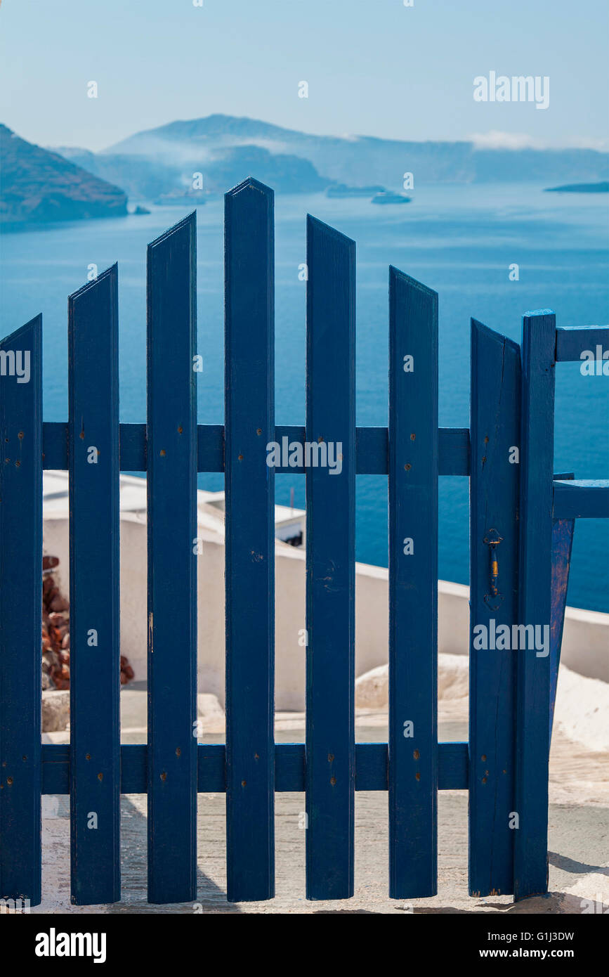 Santorini gate hi-res stock photography and images - Alamy