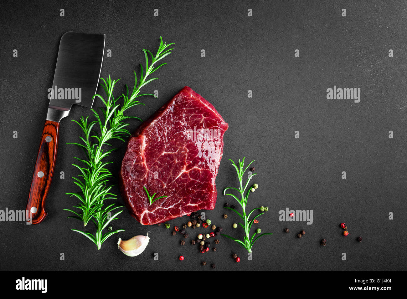 Raw sirloin beef steak hi-res stock photography and images - Alamy