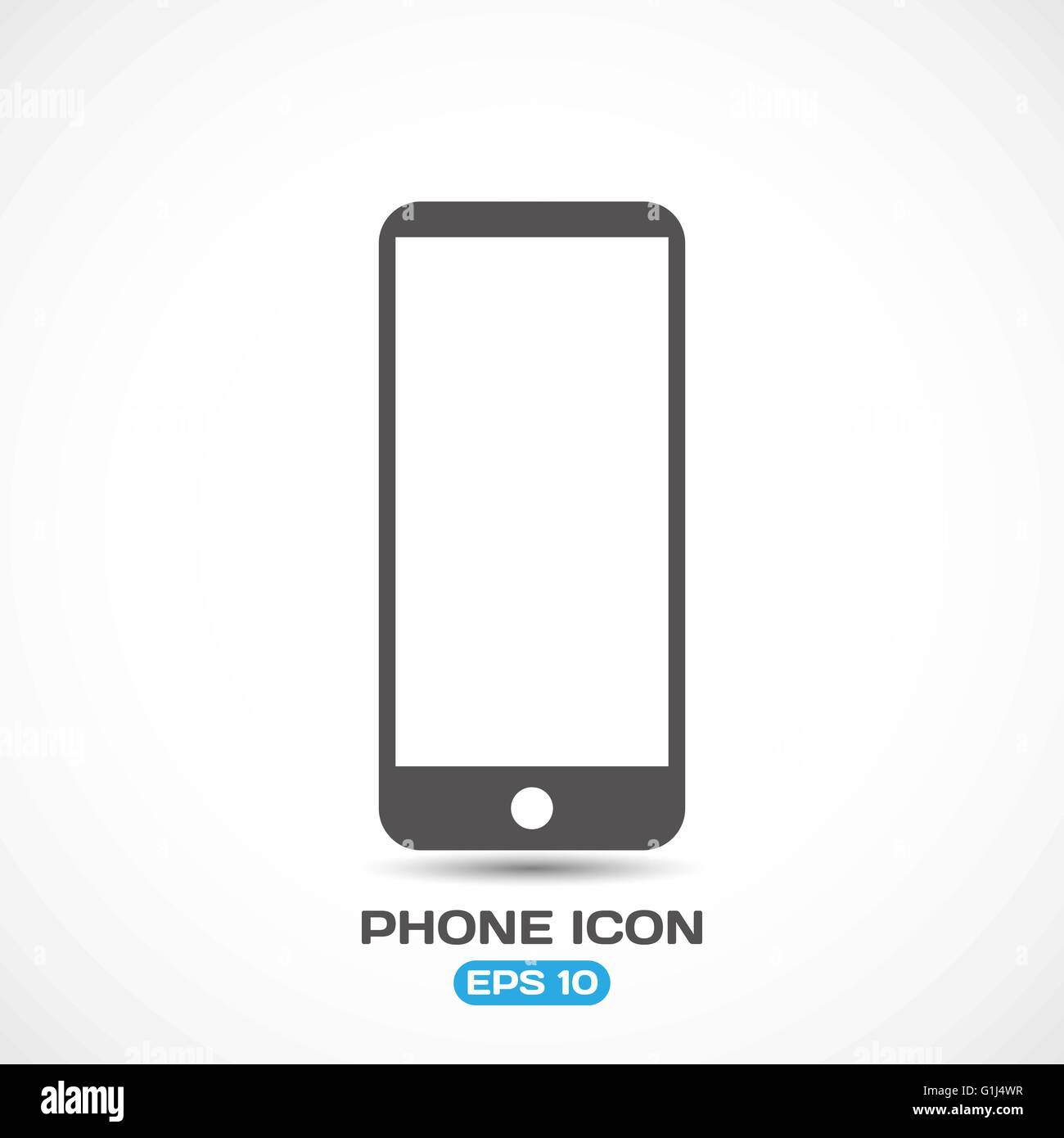 Flat Style Modern Phone Icon Vector Illustration Stock Vector Image ...