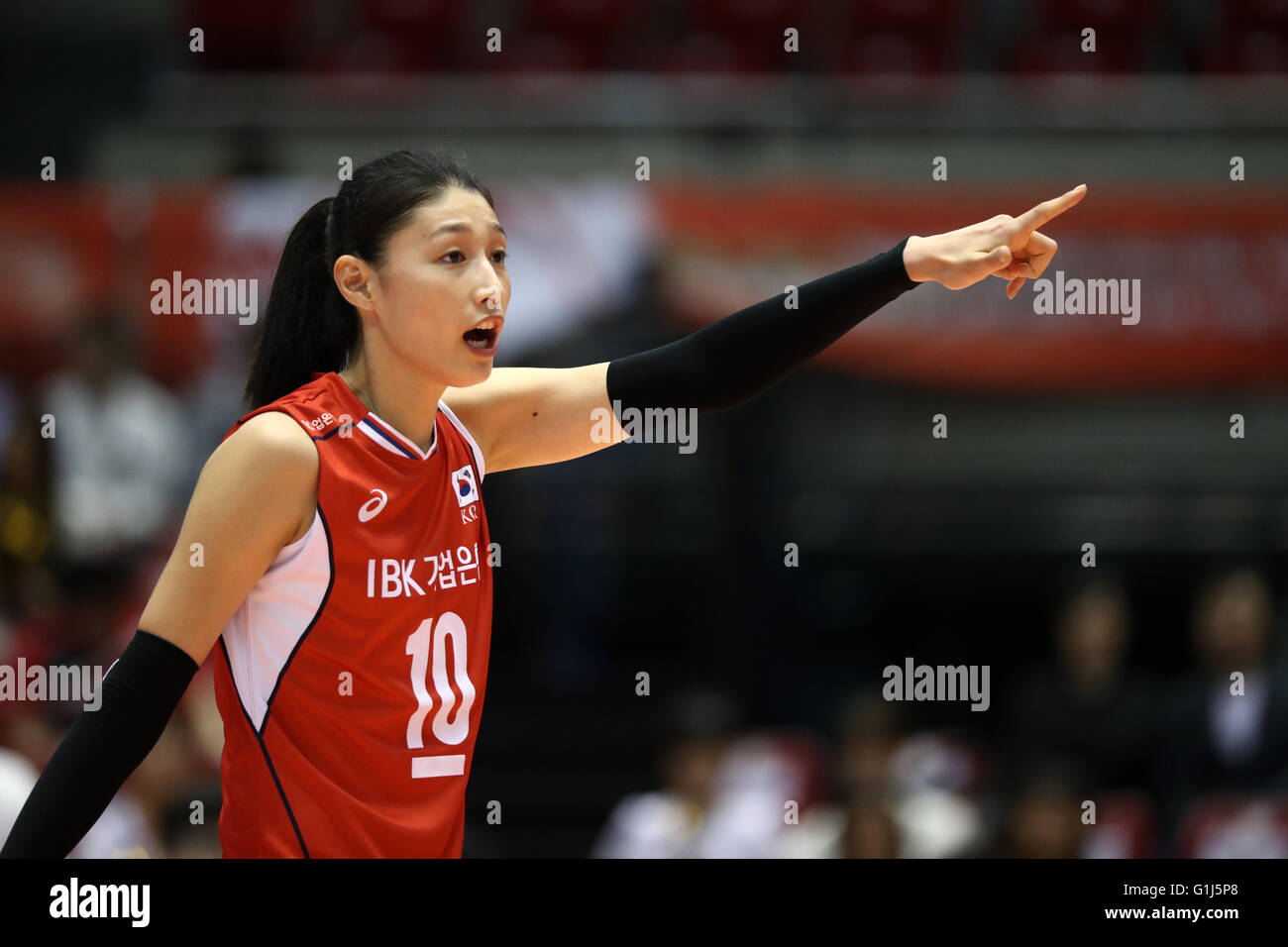 Tokyo Metropolitan Gymnasium, Tokyo, Japan. 15th May, 2016. Kim Yeon ...
