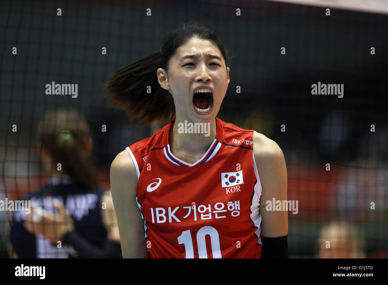 Tokyo Metropolitan Gymnasium, Tokyo, Japan. 15th May, 2016. Kim Yeon ...