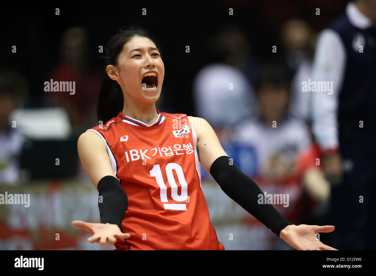 Tokyo Metropolitan Gymnasium, Tokyo, Japan. 15th May, 2016. Kim Yeon ...