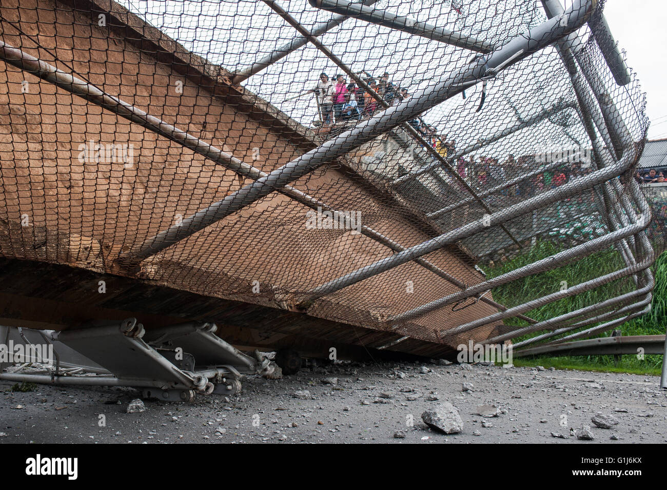Jakarta, Indonesia. 16th May, 2016. People gather at the site of a ...