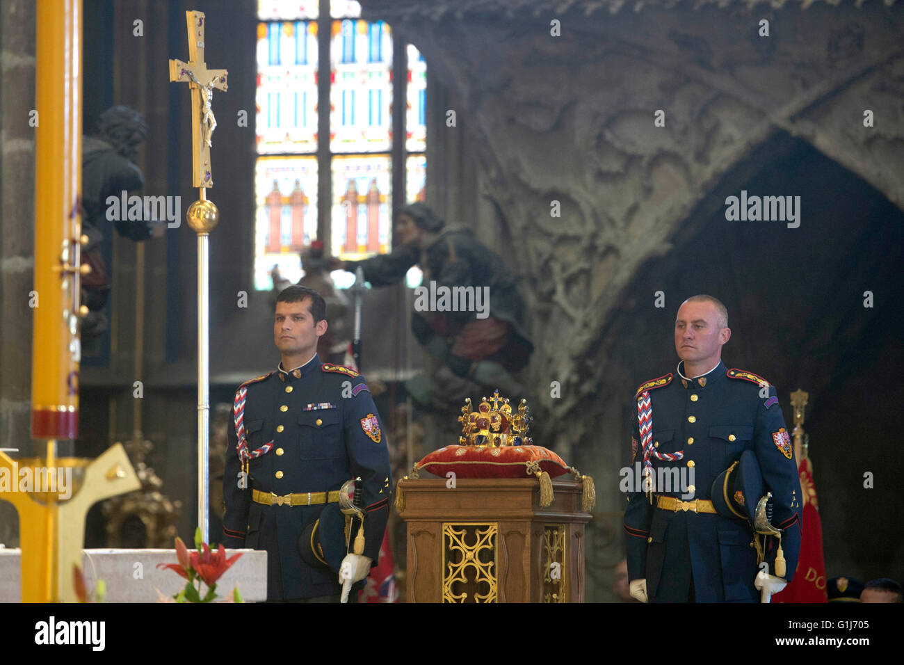 Prague, Czech Republic. 14th May, 2016. Cardinal Dominik Duka (not ...