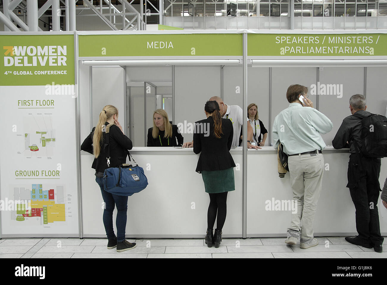 Copenhagen, Denmark. 16th May, 2016. Delegates from various countries ...