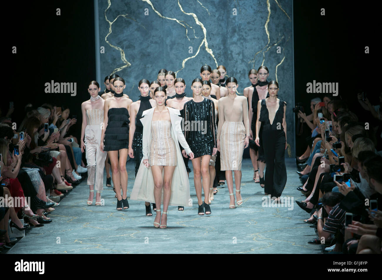 Sydney, Australia. 16th May,2016. Models on the catwalk for Misha ...