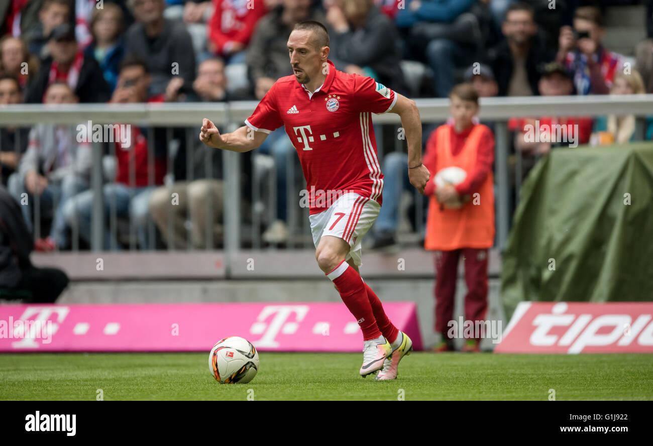 Munich's Franck Ribery in action during the German Bundesliga soccer ...