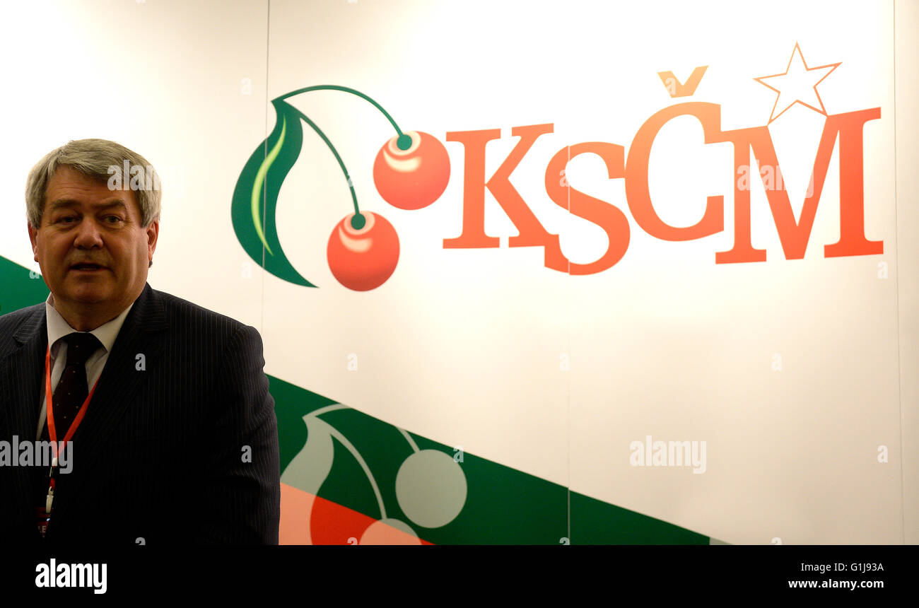 Prague, Czech Republic. 14th May, 2016. The Czech opposition Communists ...