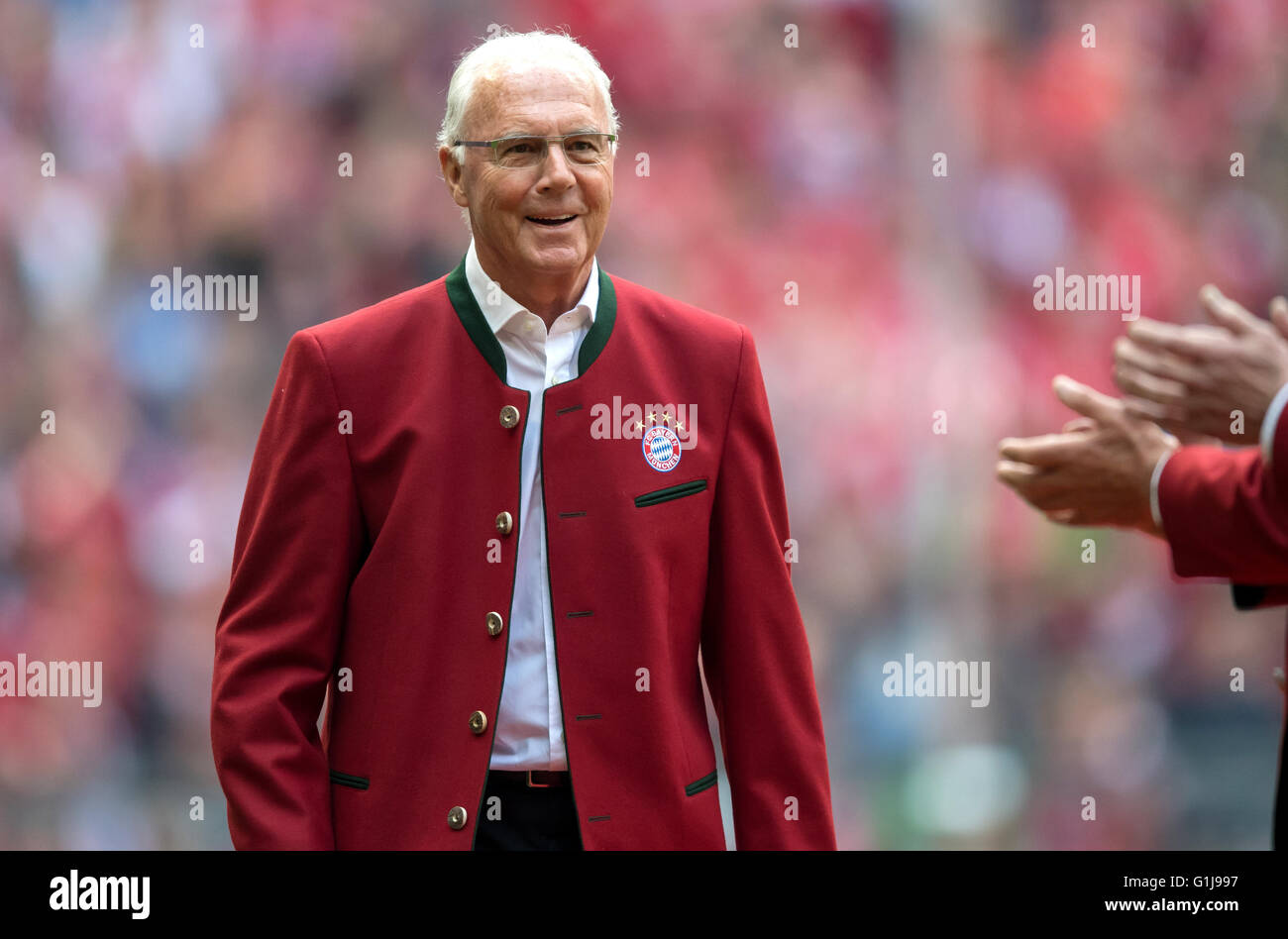 Munich, Germany. 14th May, 2016. Franz Beckenbauer at the celebration ...