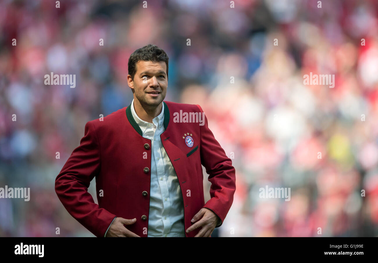 Munich, Germany. 14th May, 2016. Michael Ballack at the celebration ...