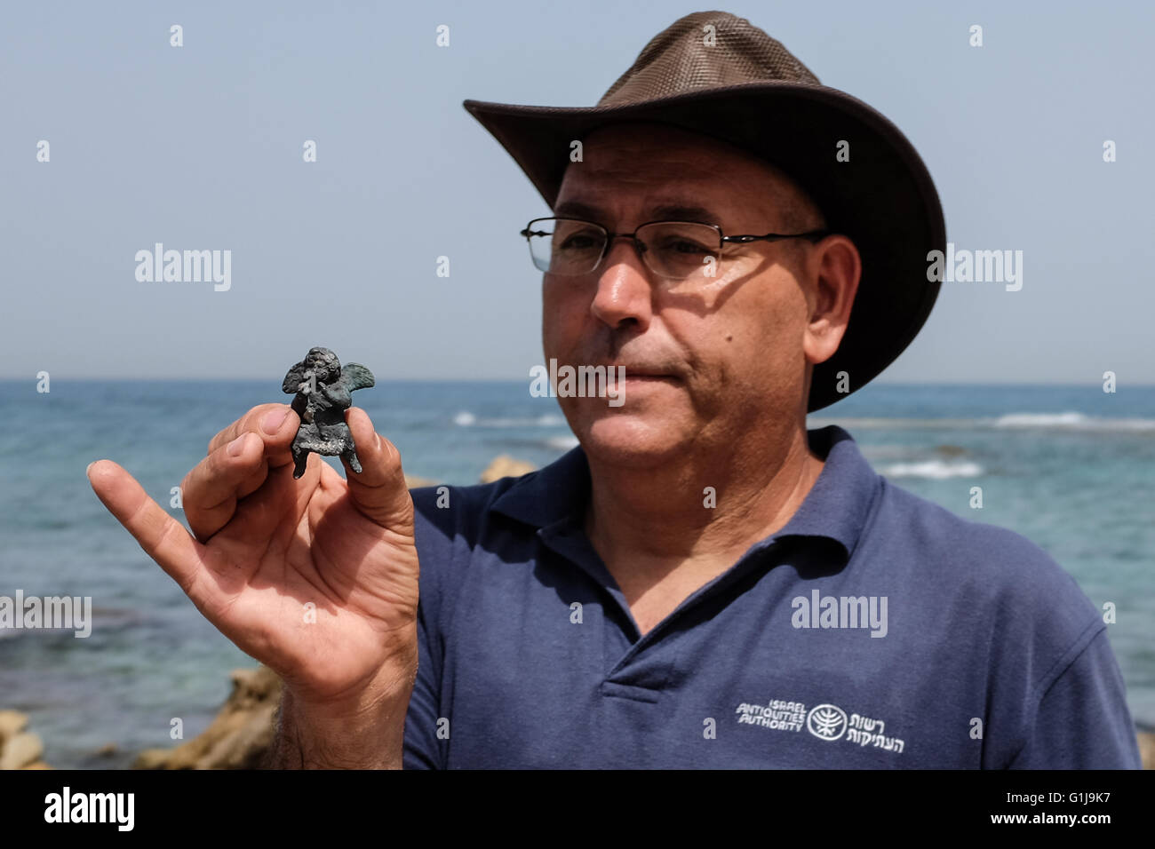 Caesarea, Israel. 16th May, 2016. JACOB SHARVIT, Director of the Marine ...