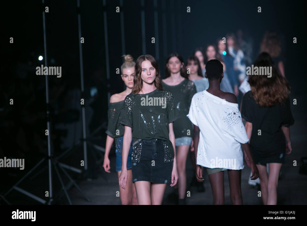 Sydney, Australia. 16th May, 2016. Models on the catwalk for Australian ...