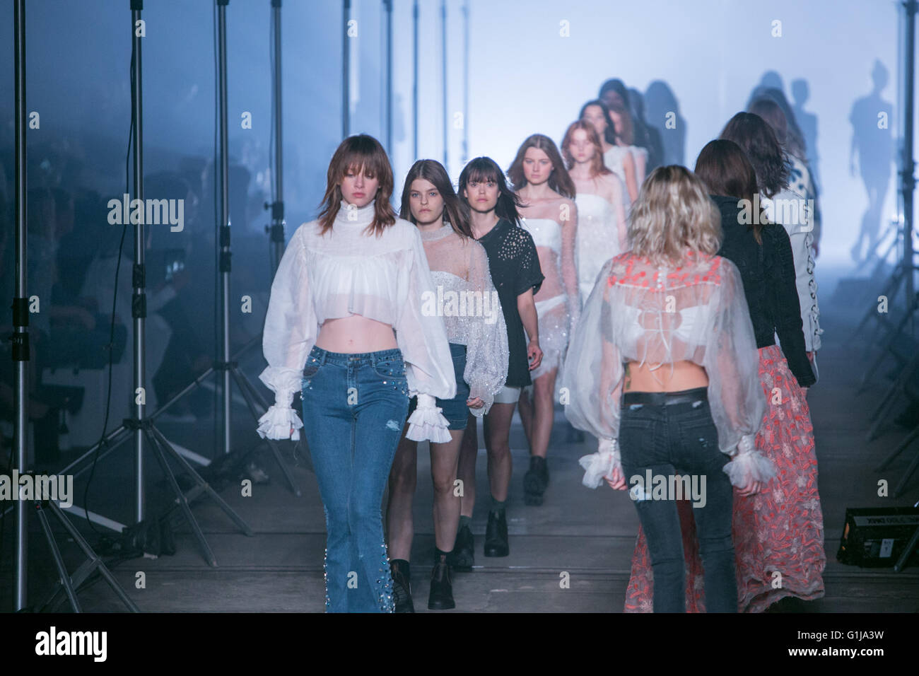Sydney, Australia. 16th May, 2016. Models on the catwalk for Australian ...
