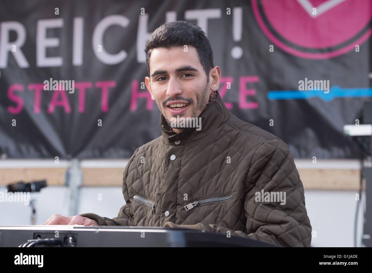 Dresden, Germany. 16th May, 2016. Syrian-Palestinian musician Aeham ...