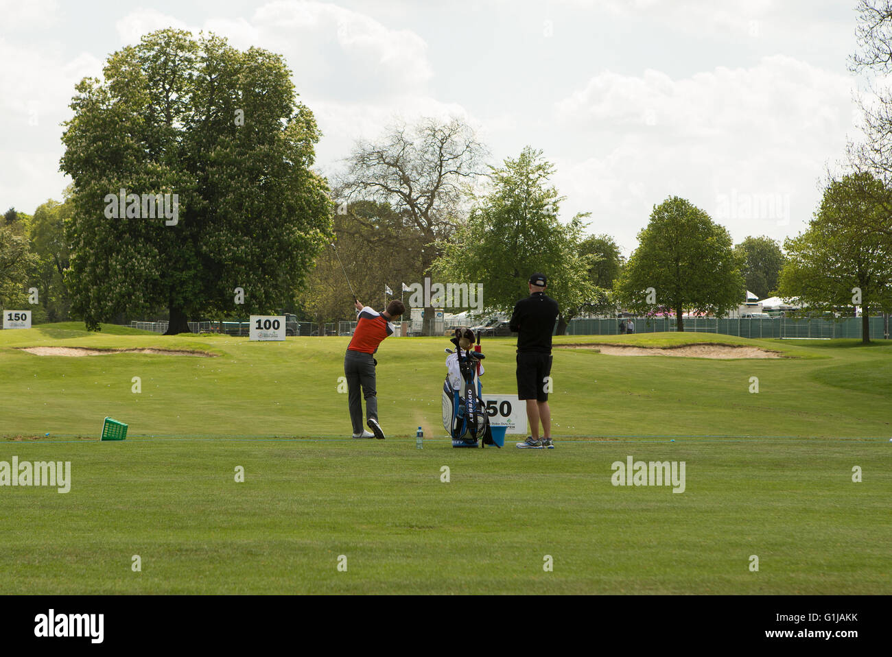 16.05.2016, Straffan, Co. Kildare, Ireland. The early arriving pros on ...