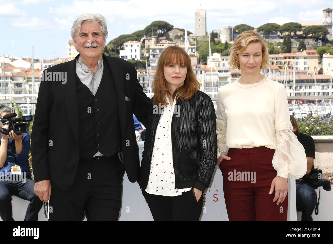 Peter Simonischek, Maren Ade and Sandra Hüller at the 'Toni Erdmann ...