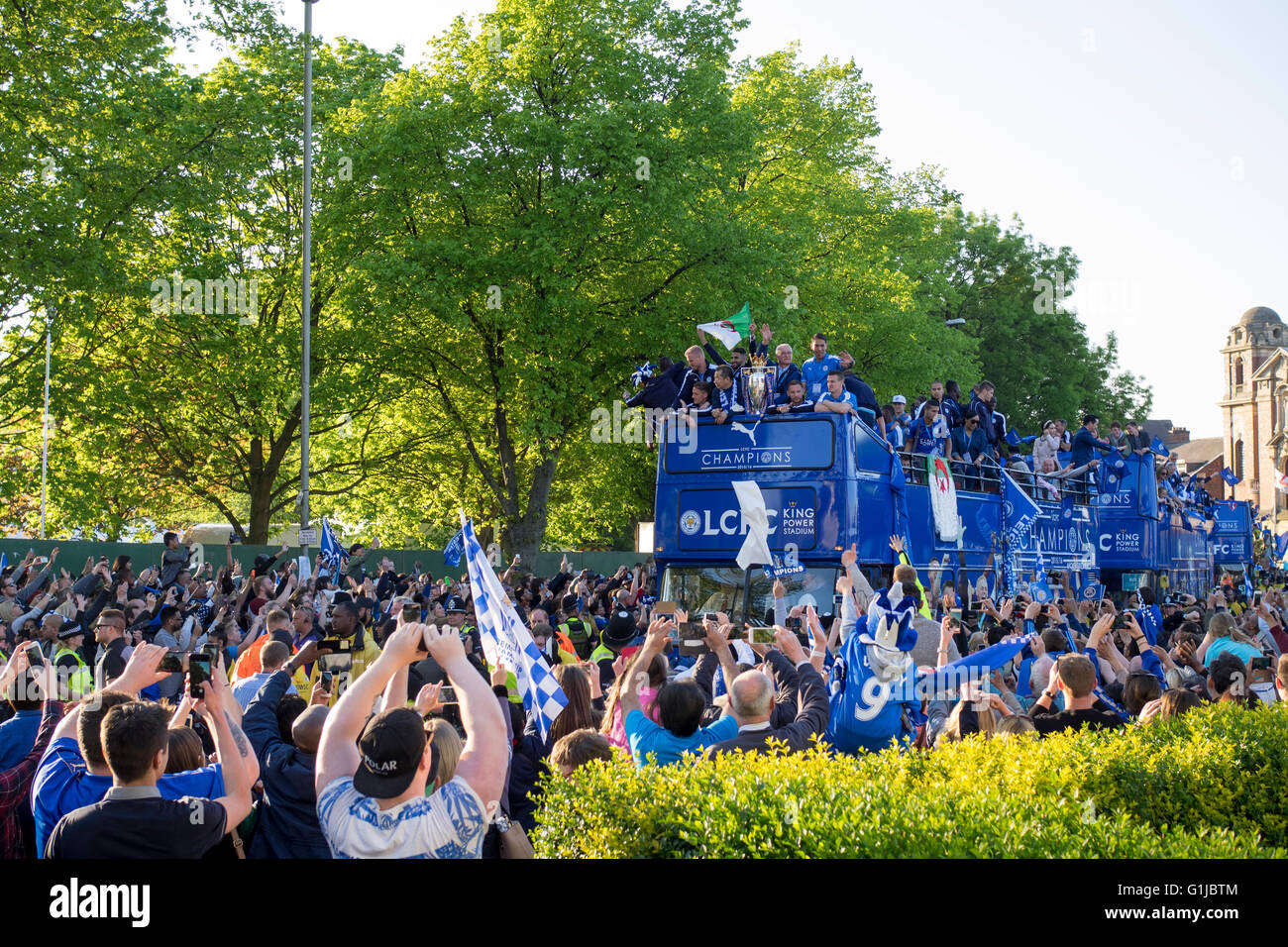 Lcfc football parade hi-res stock photography and images - Alamy