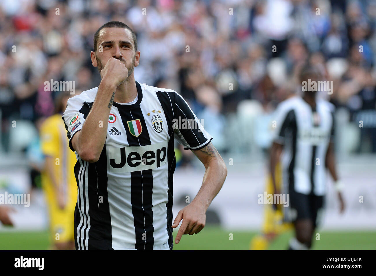 Turin, Italy. 14th May, 2016. Leonardo Bonucci (Juventus) Football ...