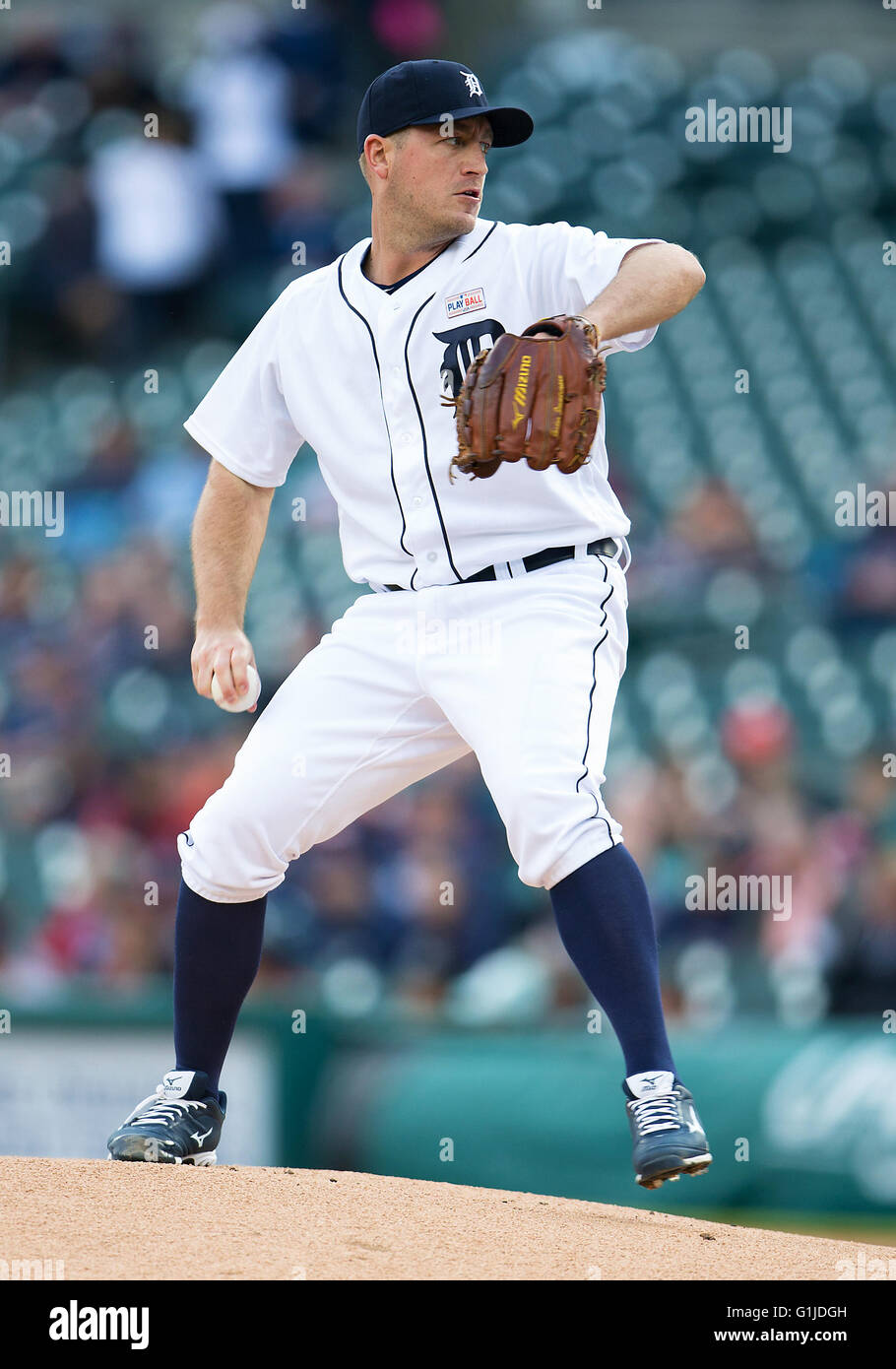 Detroit, Michigan, USA. 16th May, 2016. Detroit Tigers pitcher Jordan ...
