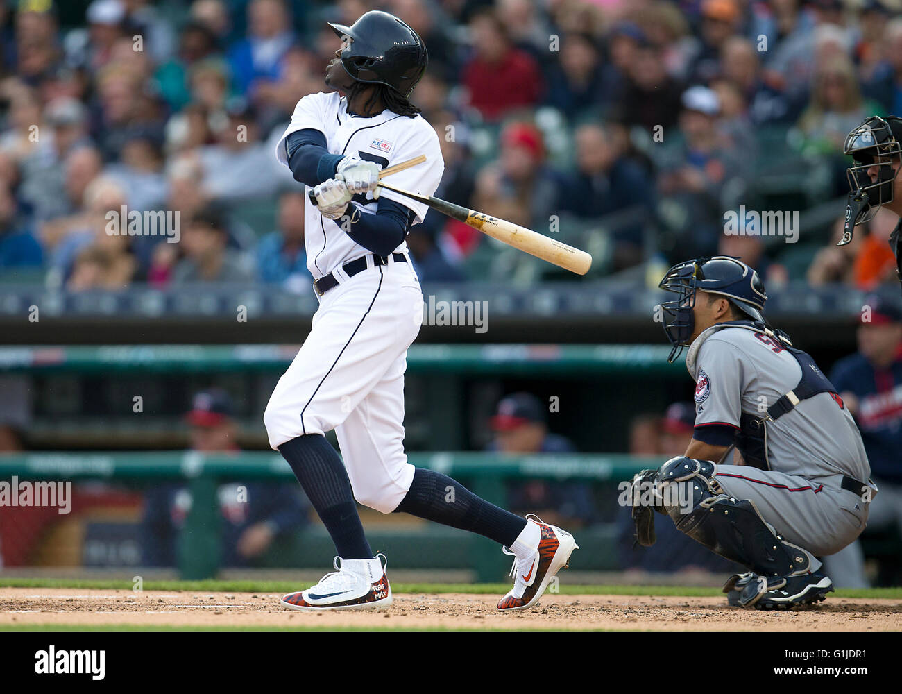 Detroit, Michigan, USA. 16th May, 2016. Detroit Tigers outfielder ...