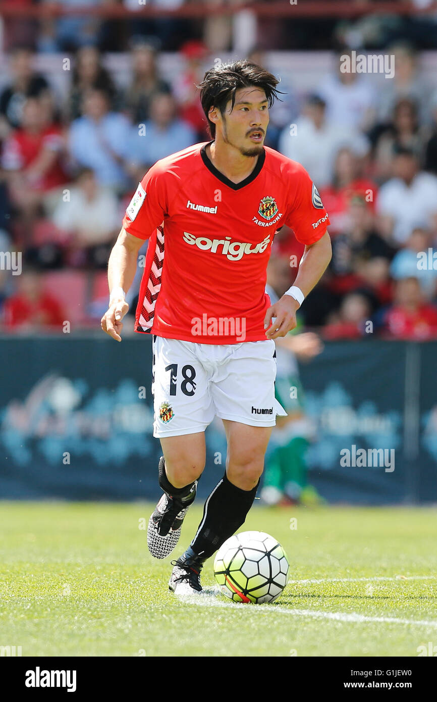 Tarragona, Spain. 15th May, 2016. Daisuke Suzuki (Tarragona) Football/Soccer : Spanish "Liga ...