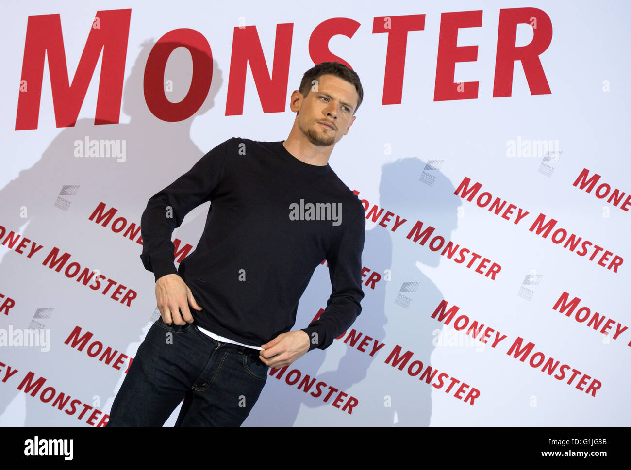 Berlin, Germany. 17th May, 2016. British actor Jack O'Connell poses ...