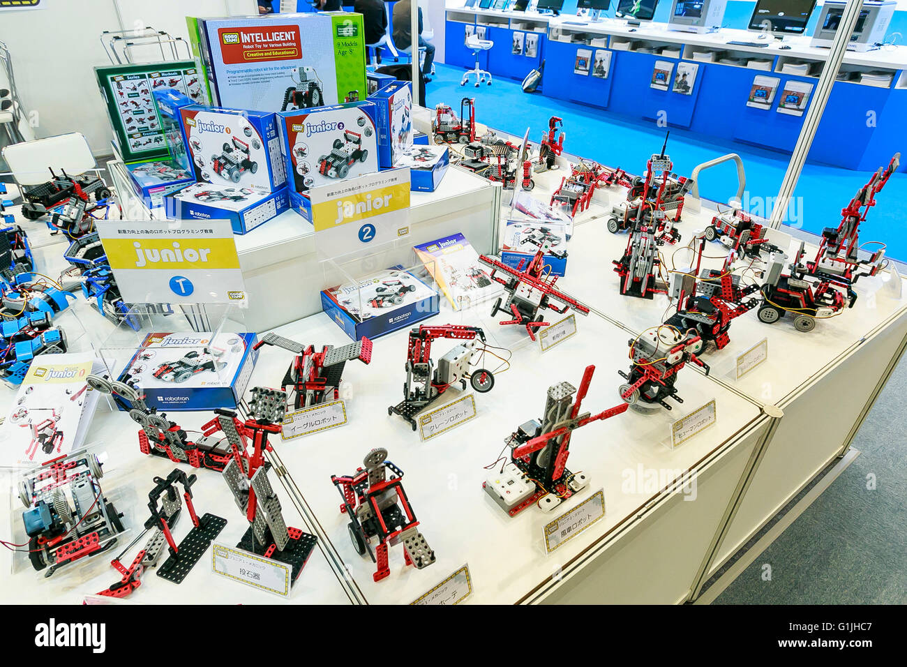 Tokyo, Japan. 17th May, 2016. Mechanic robots by RoboTAMI on display at ...