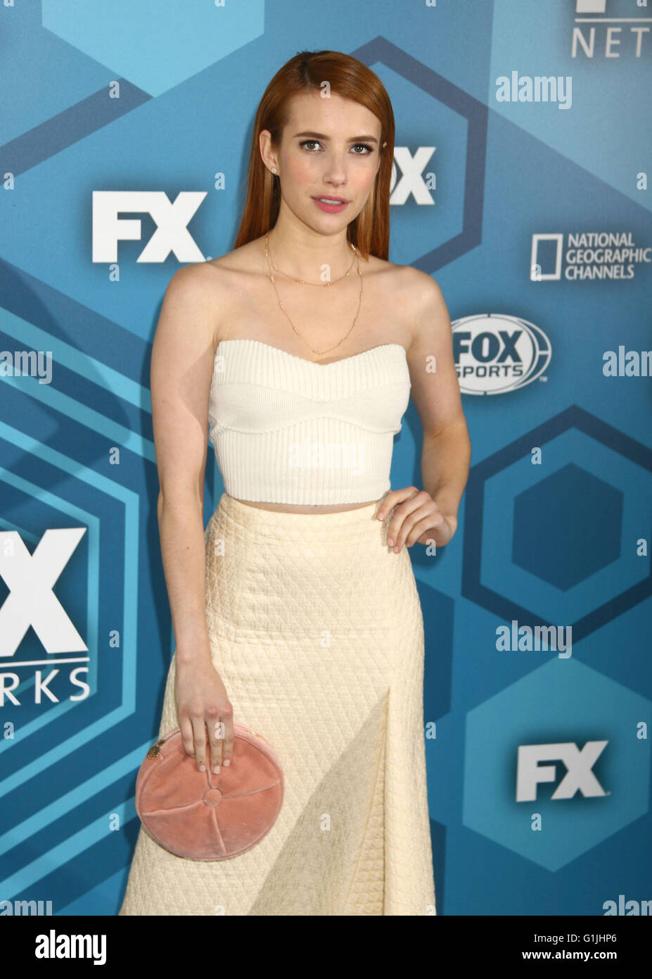 New York, USA. 16th May, 2016. Actress EMMA ROBERTS attends 2016 Fox ...