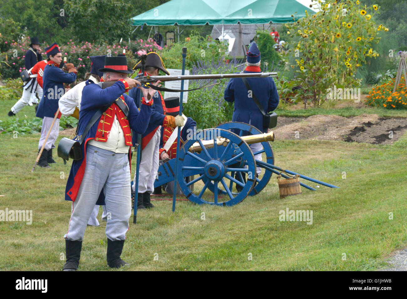 Battle of Bladensburg reenactment Stock Photo - Alamy