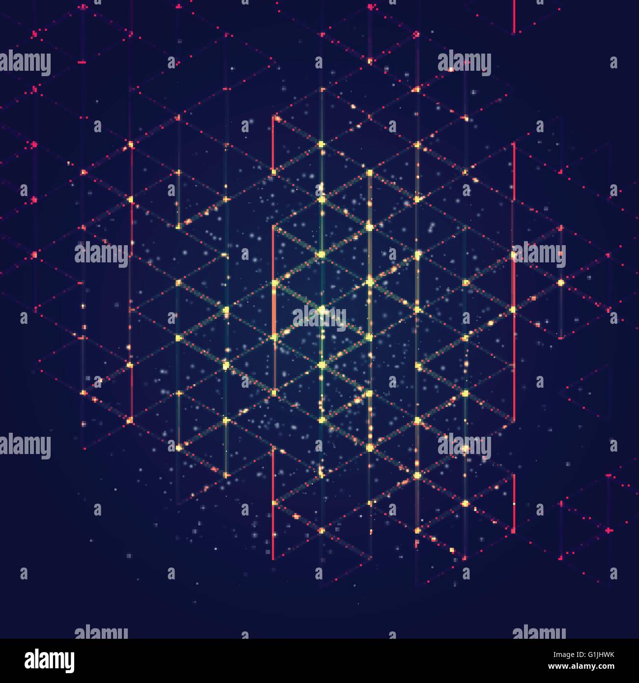 Technology concept abstract polygonal background. Vector illustration ...