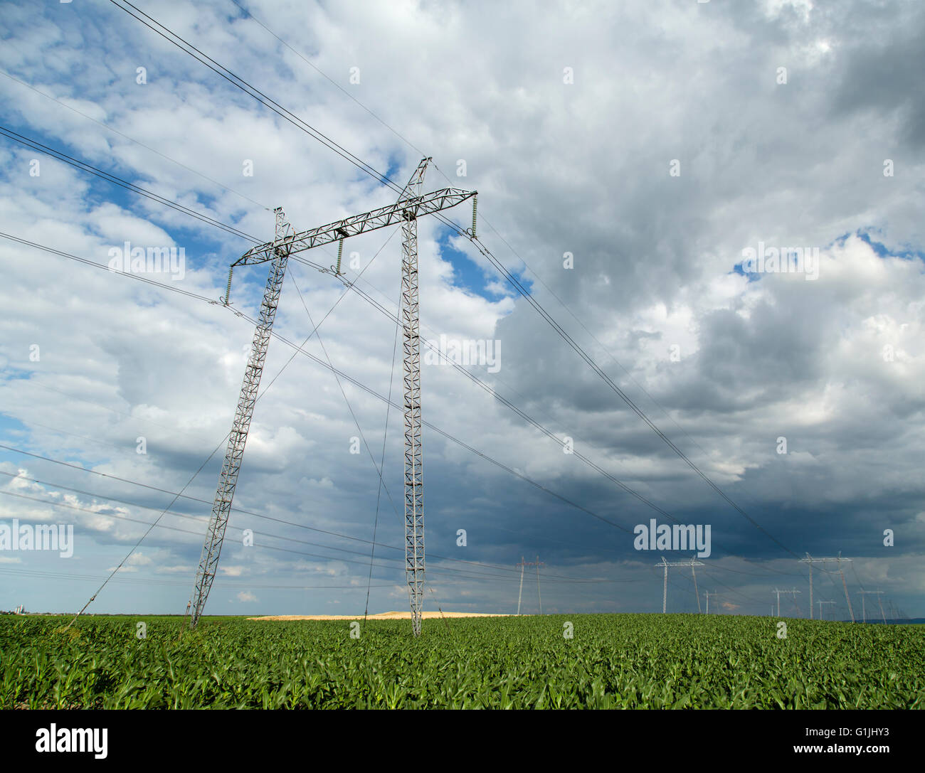 Electrical pilons hi-res stock photography and images - Alamy