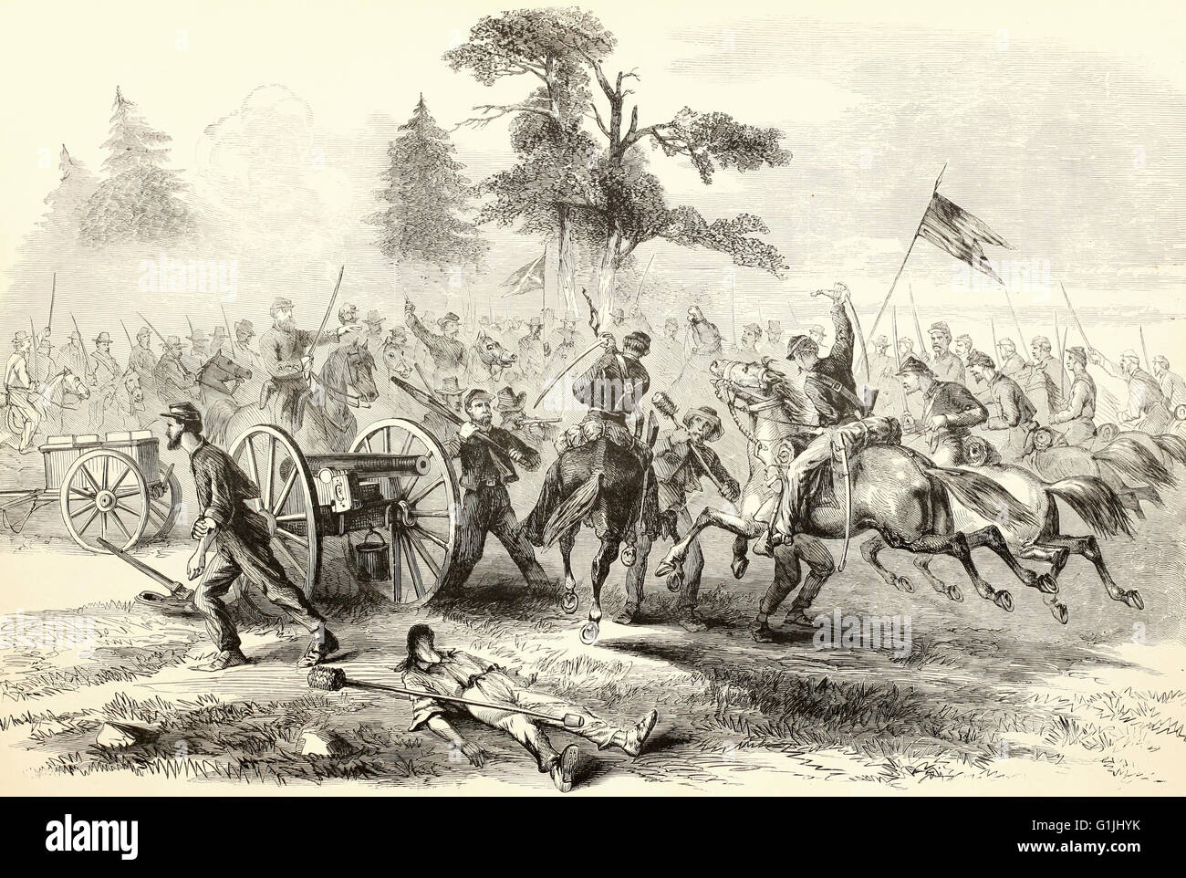 The War in Virginia - Capture of Three Confederate Guns, near Culpeper ...
