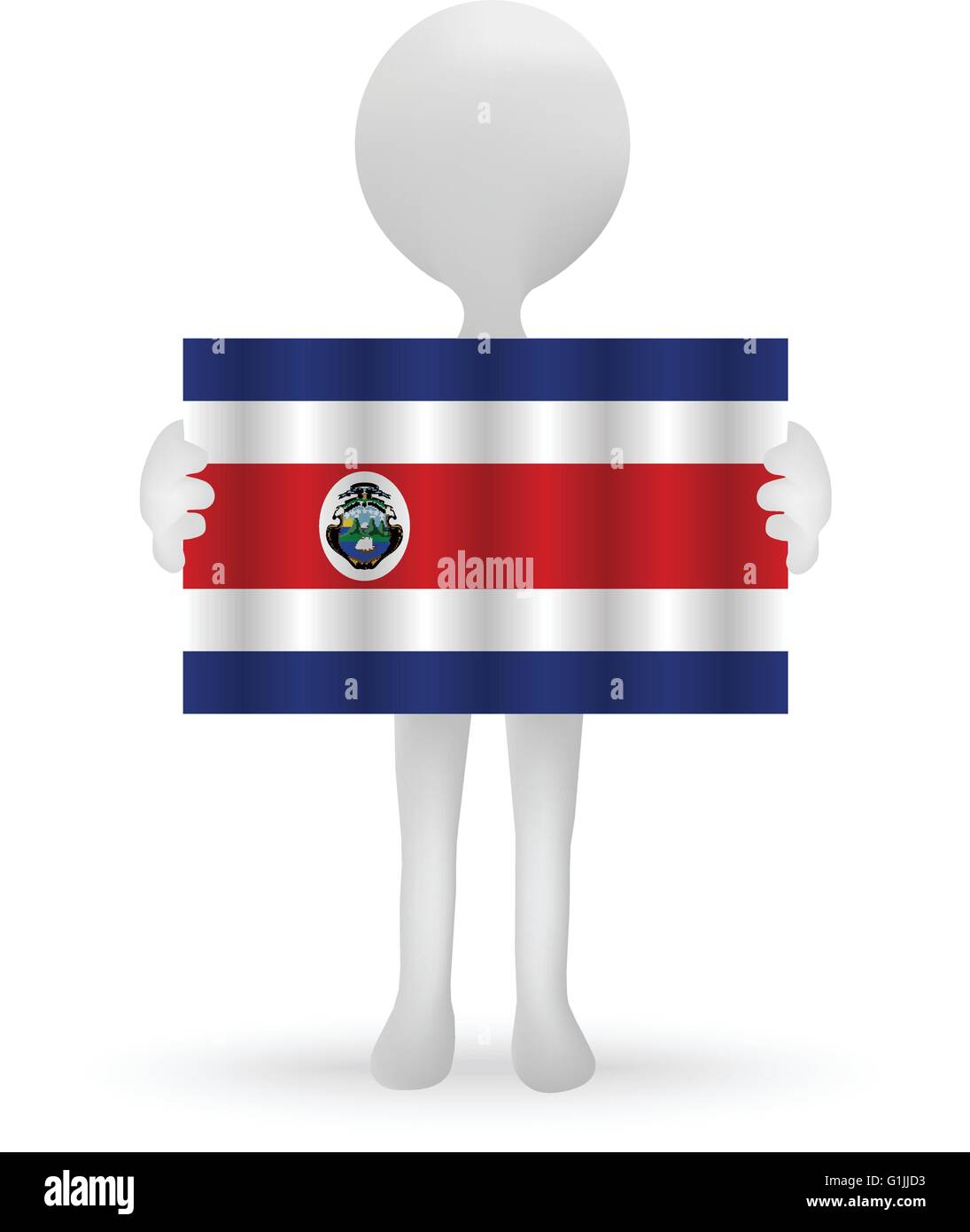 Costa rican man Stock Vector Images - Alamy