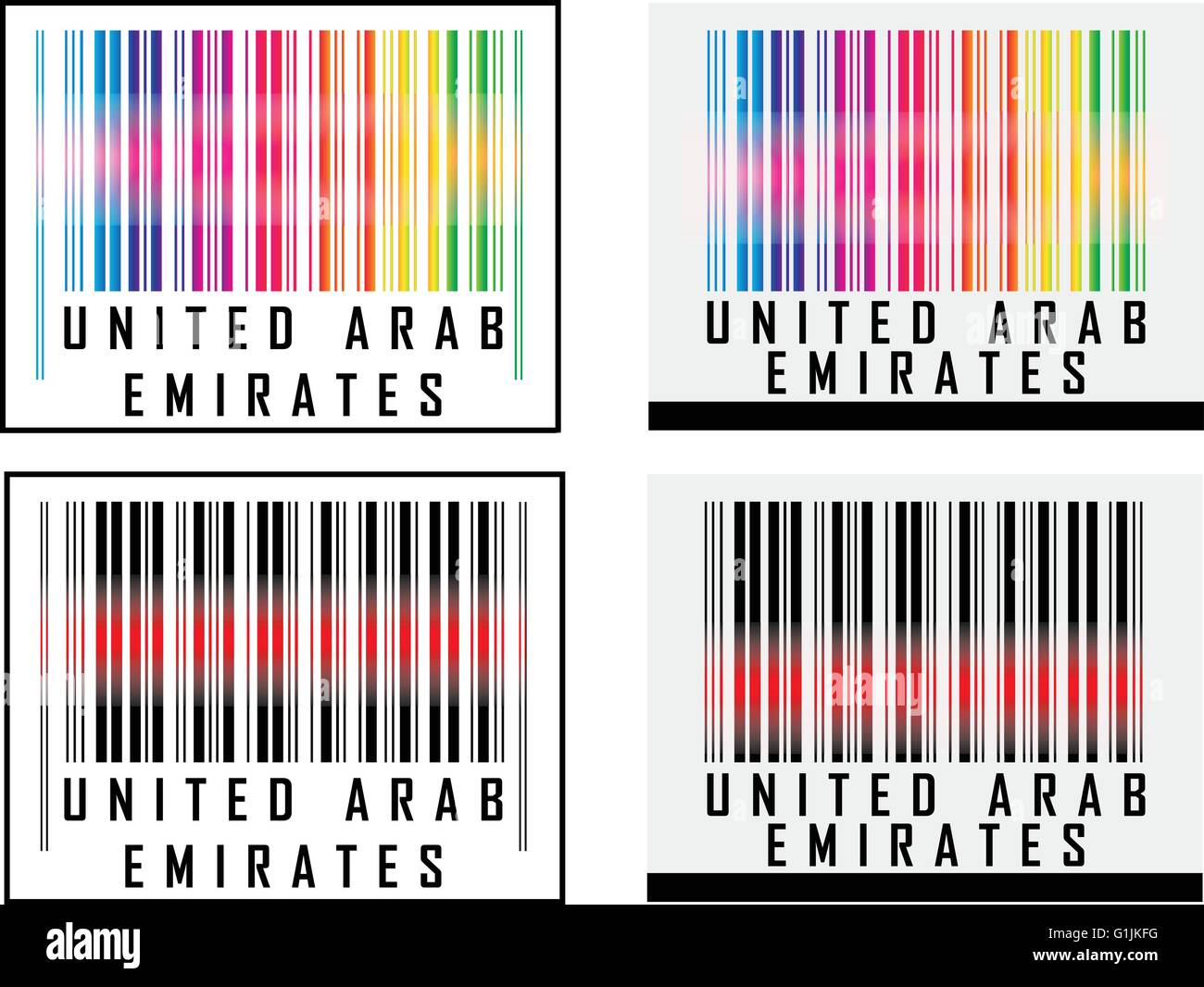 EPS 10 Vector Illustration of Barcode or Bar Code icon and red laser ...