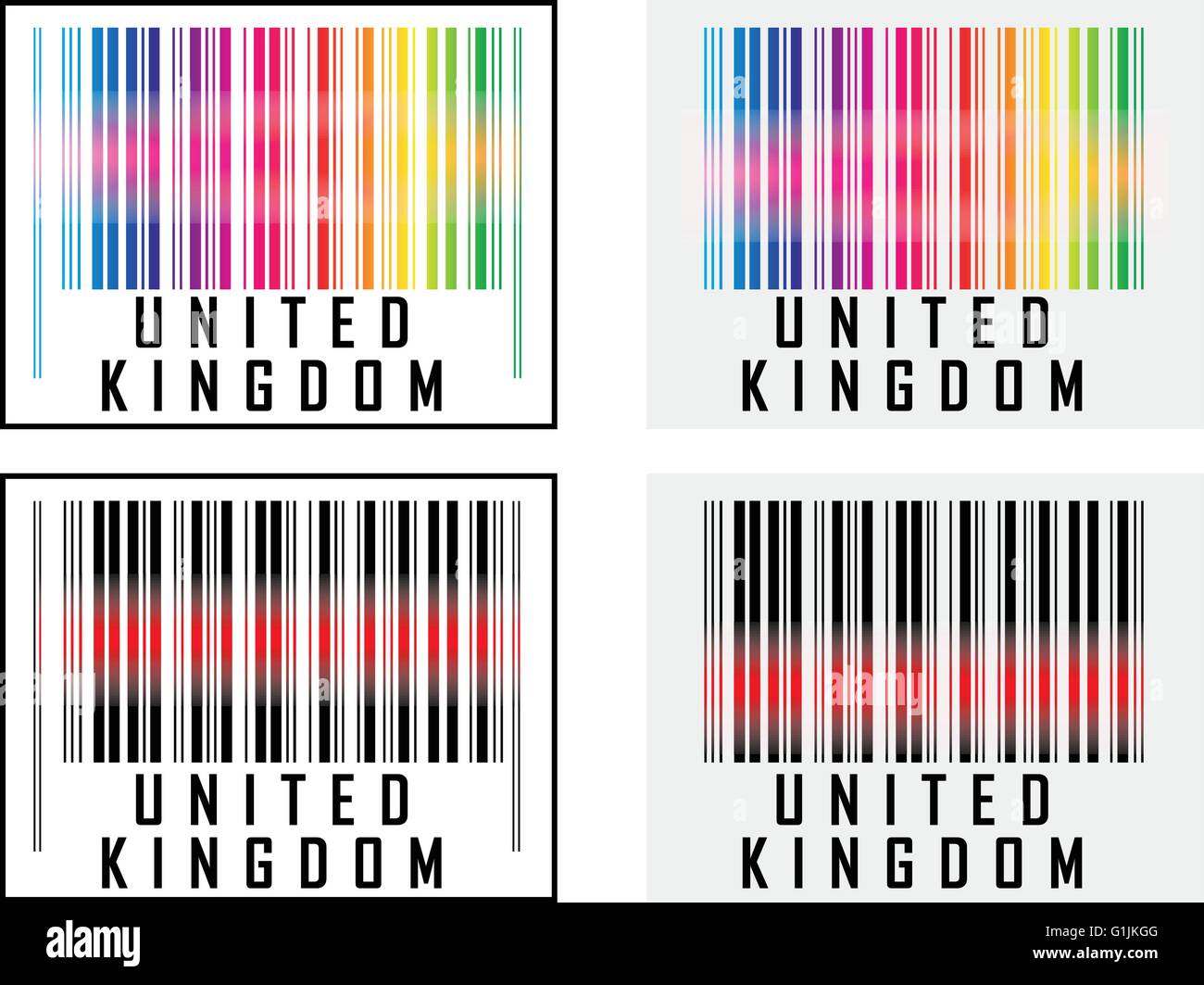 EPS 10 Vector Illustration of Barcode or Bar Code icon and red laser ...