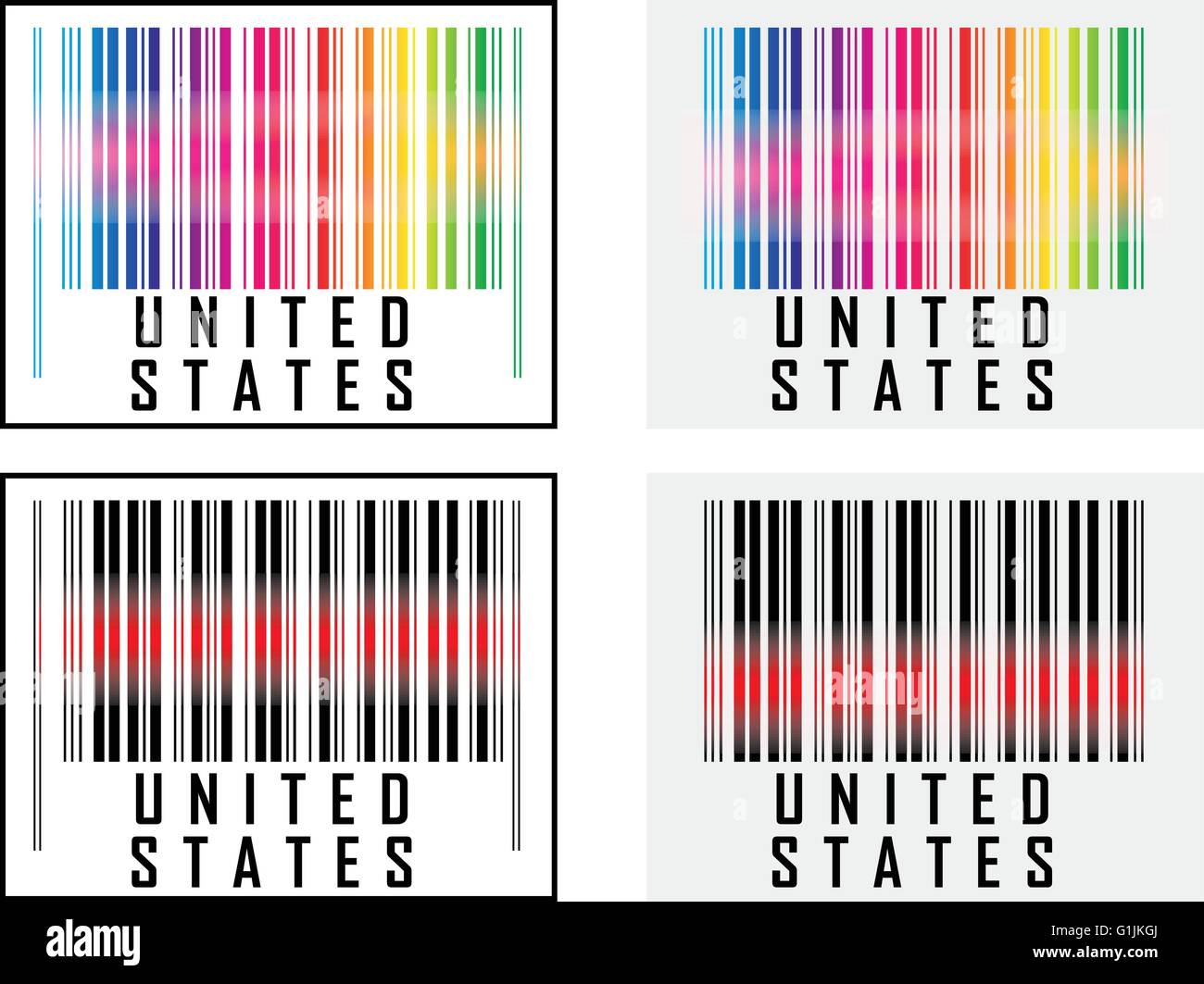 EPS 10 Vector Illustration of Barcode or Bar Code icon and red laser ...