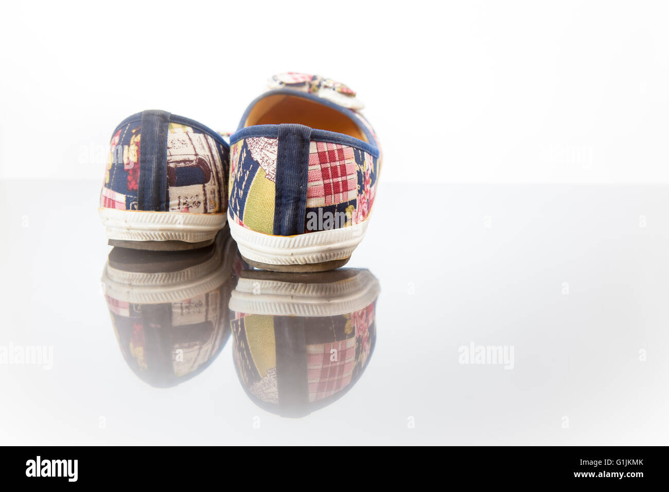 This summer shoes have an nice color motif Stock Photo - Alamy