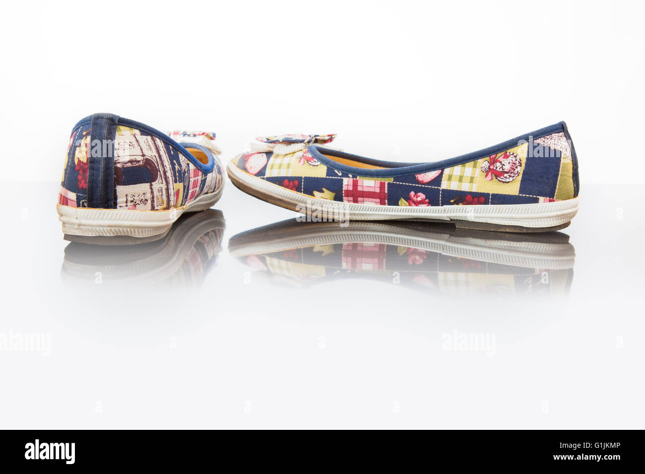 This summer shoes have an nice color motif Stock Photo - Alamy