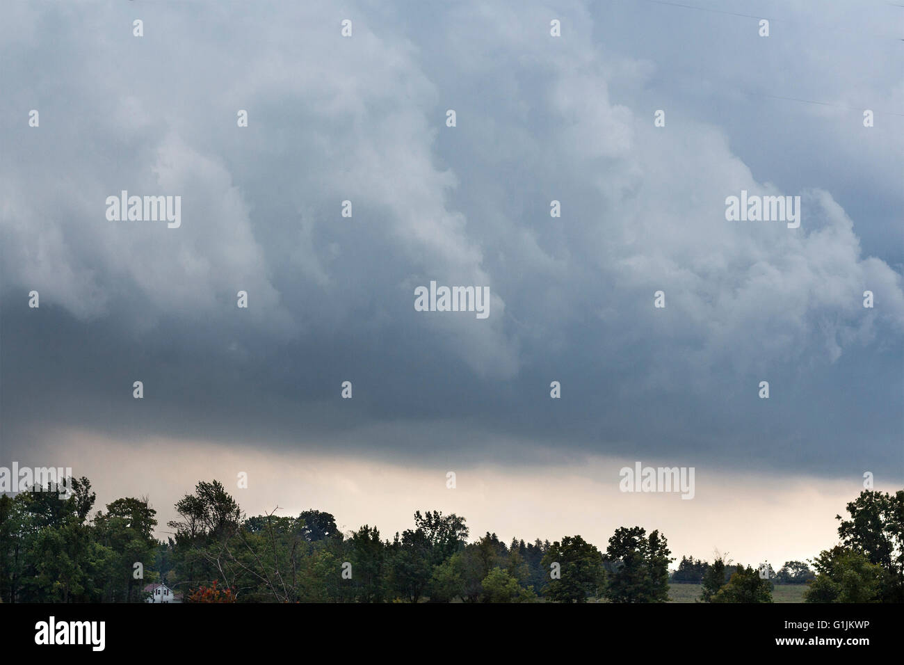 Thunderstorm over a farm hi-res stock photography and images - Alamy