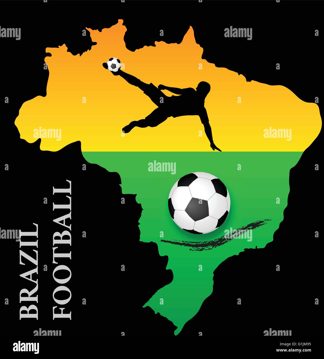 Brazil Football Vector