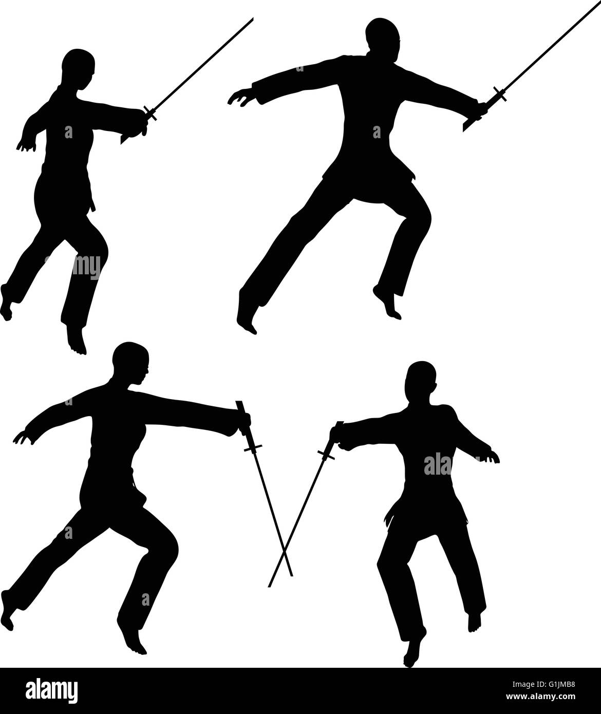 Sword Fight Silhouette