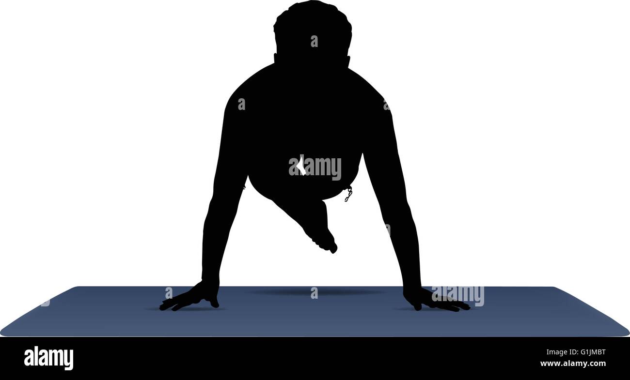 EPS 10 vector illustration of Yoga positions in Scale Pose Stock Vector ...