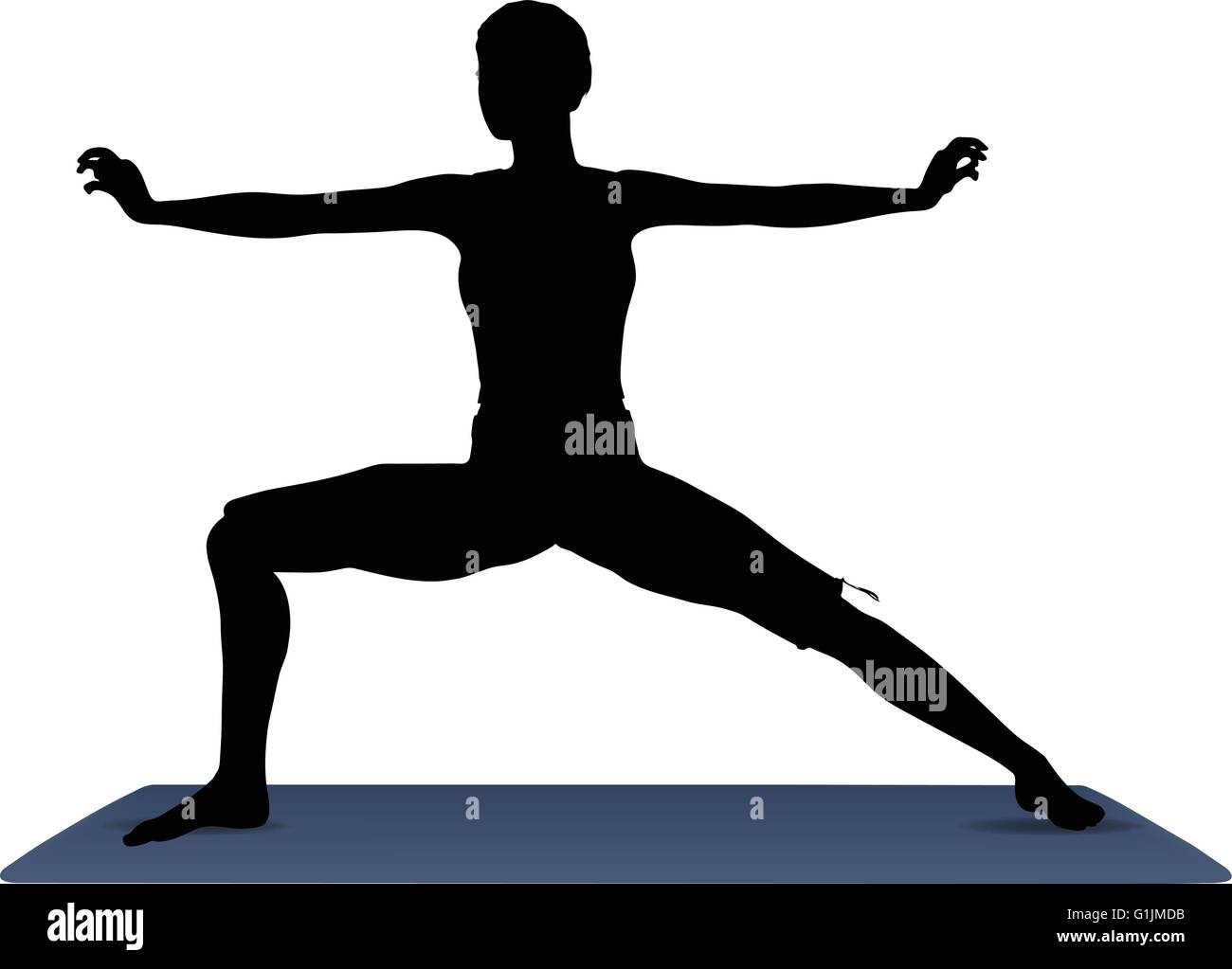 EPS 10 vector illustration of Yoga positions in Hand Pose Stock Vector ...